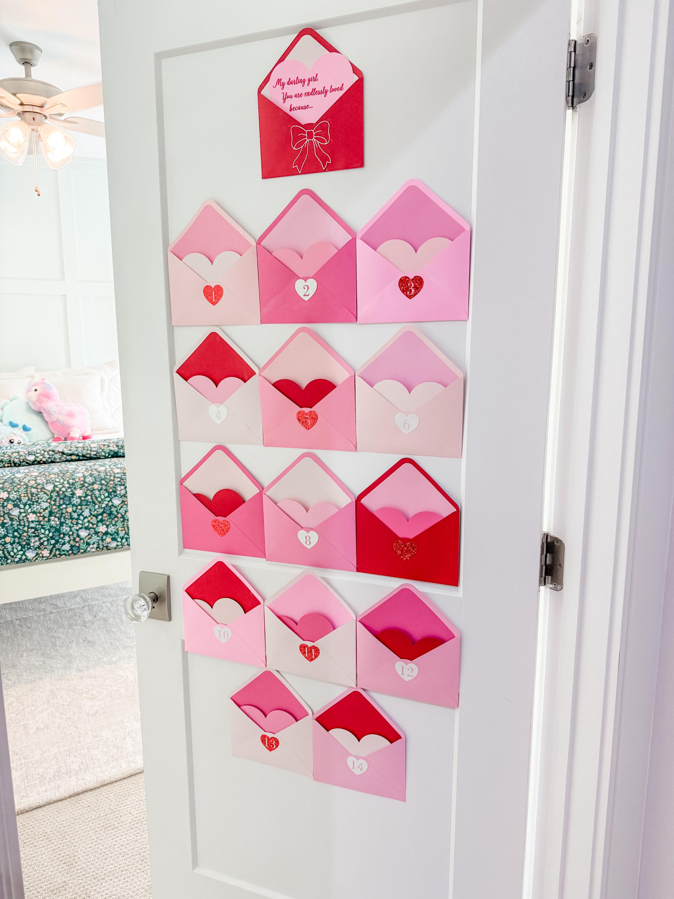 Sweetheart Countdown – Customizable Valentine’s Day Envelope Advent ...