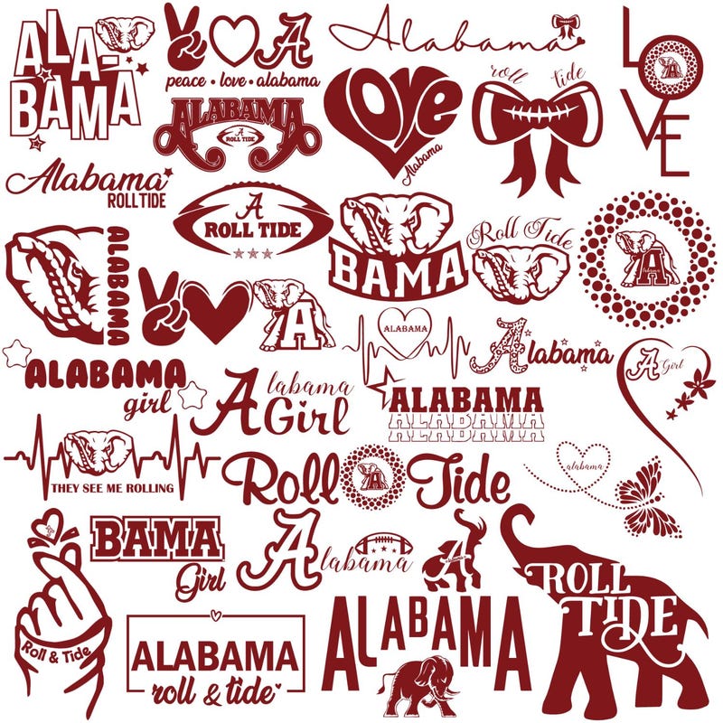 Alabama Svg - Etsy