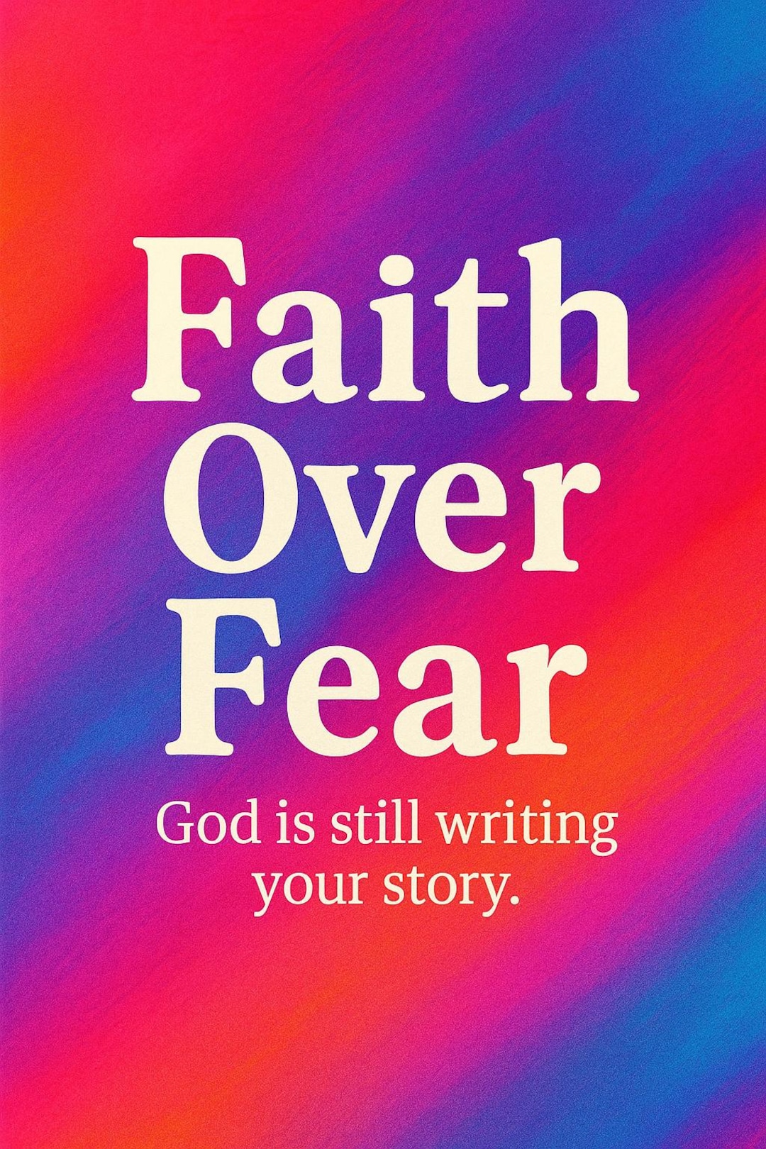 Faith Over Fear- Phone Wallpaper | Teen Christian Aesthetic | Bright ...