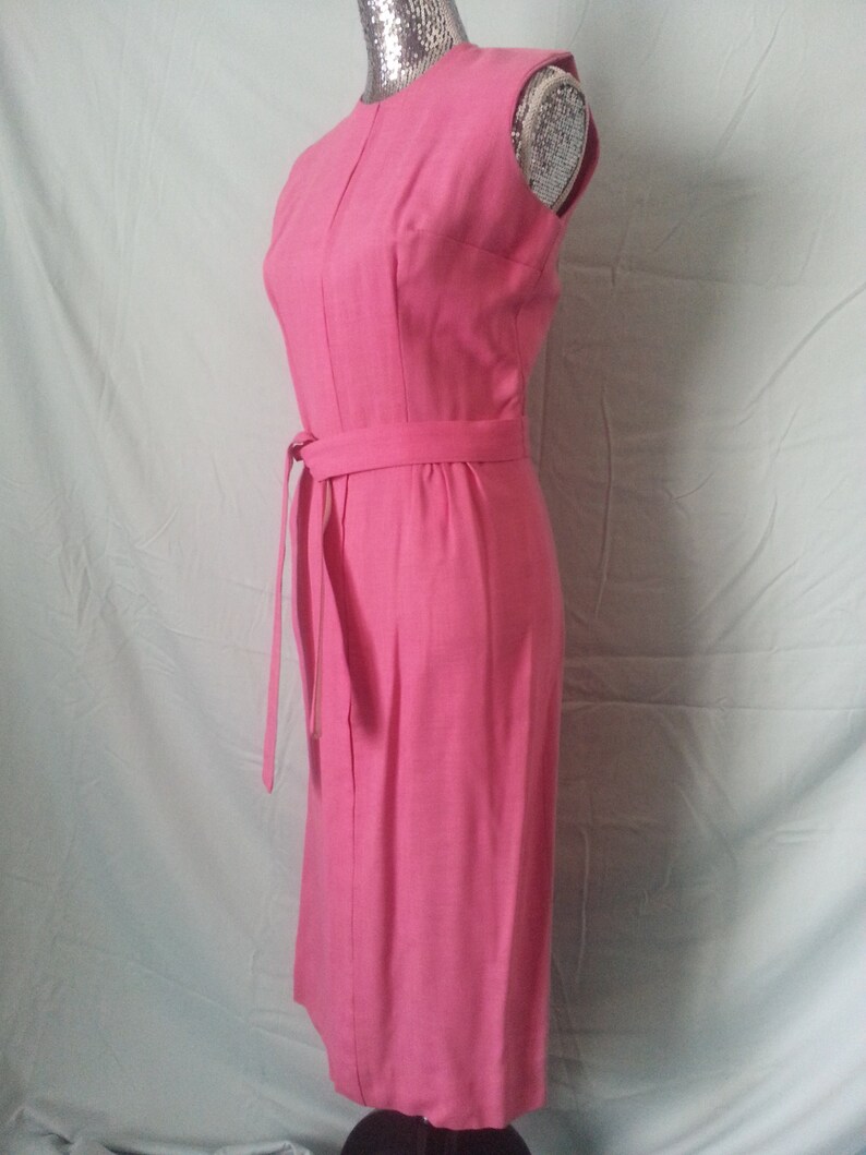 Pink Vintage Retro Fitted Dress - Etsy
