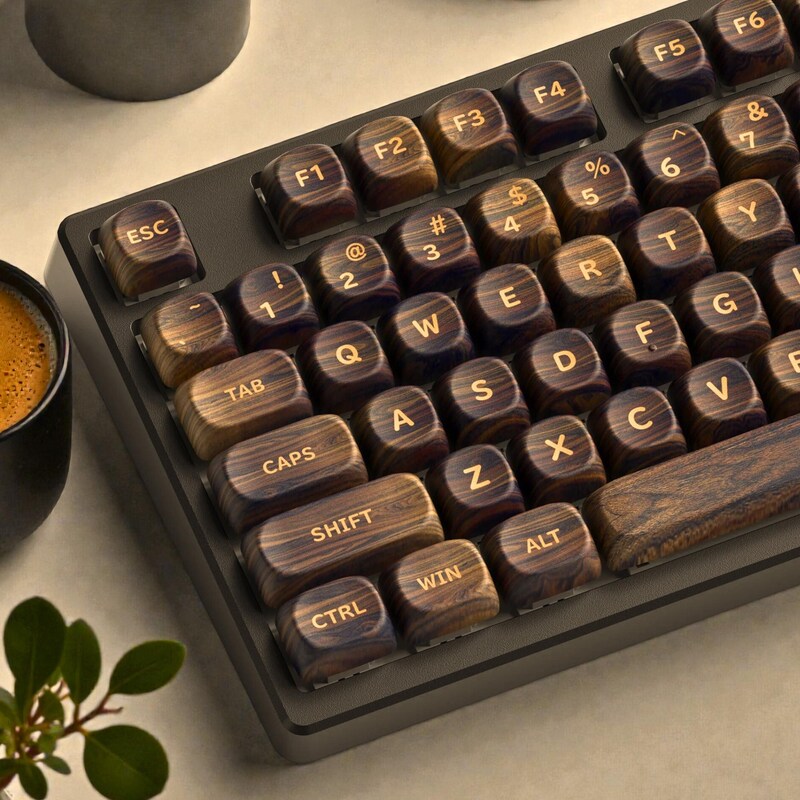 Wooden Keycaps - Etsy
