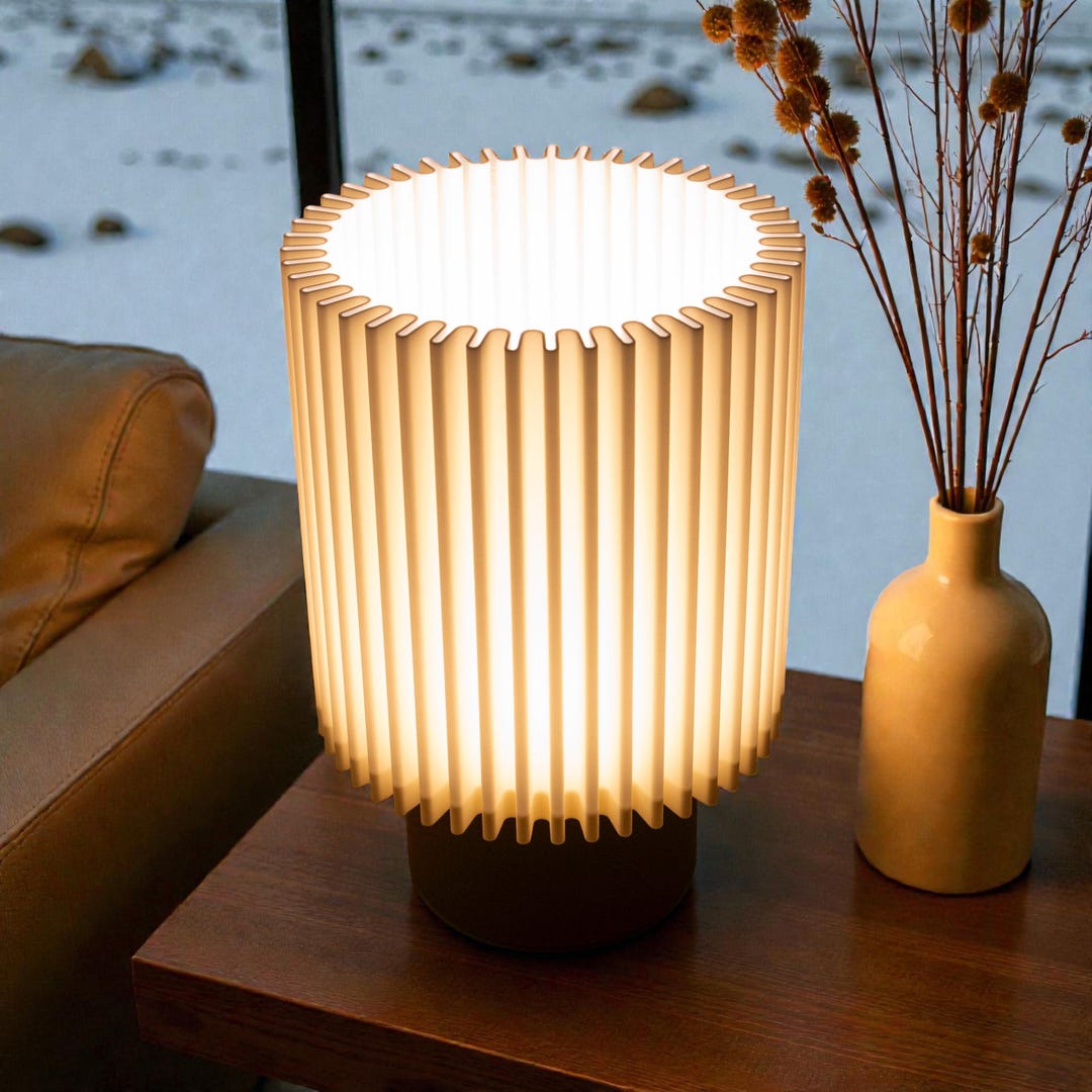 Cozy Modern Table Lamp, Eco Friendly LED Desk Light, Dimmable USB Lamp ...