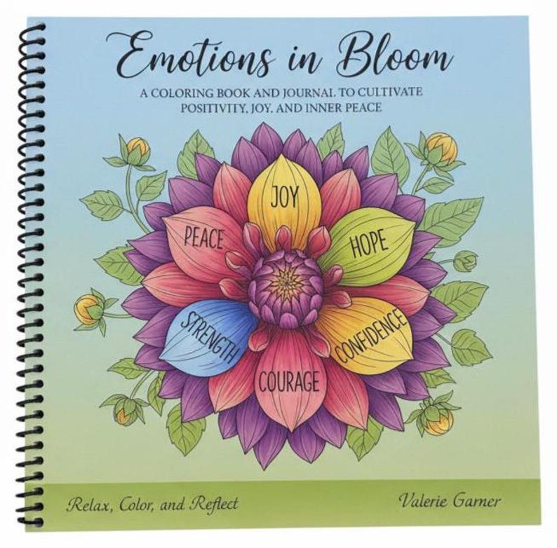Adult Coloring Book, Journal, & Pencils Bundle – Mindfulness, Stress ...