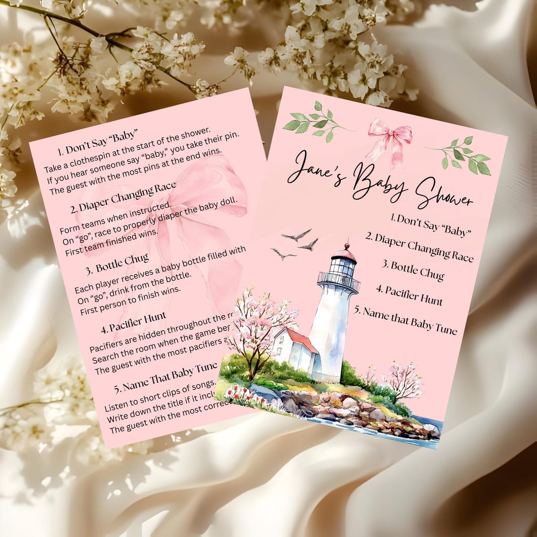 Interactive Shower Games Instructional Handout | Coastal Lighthouse ...