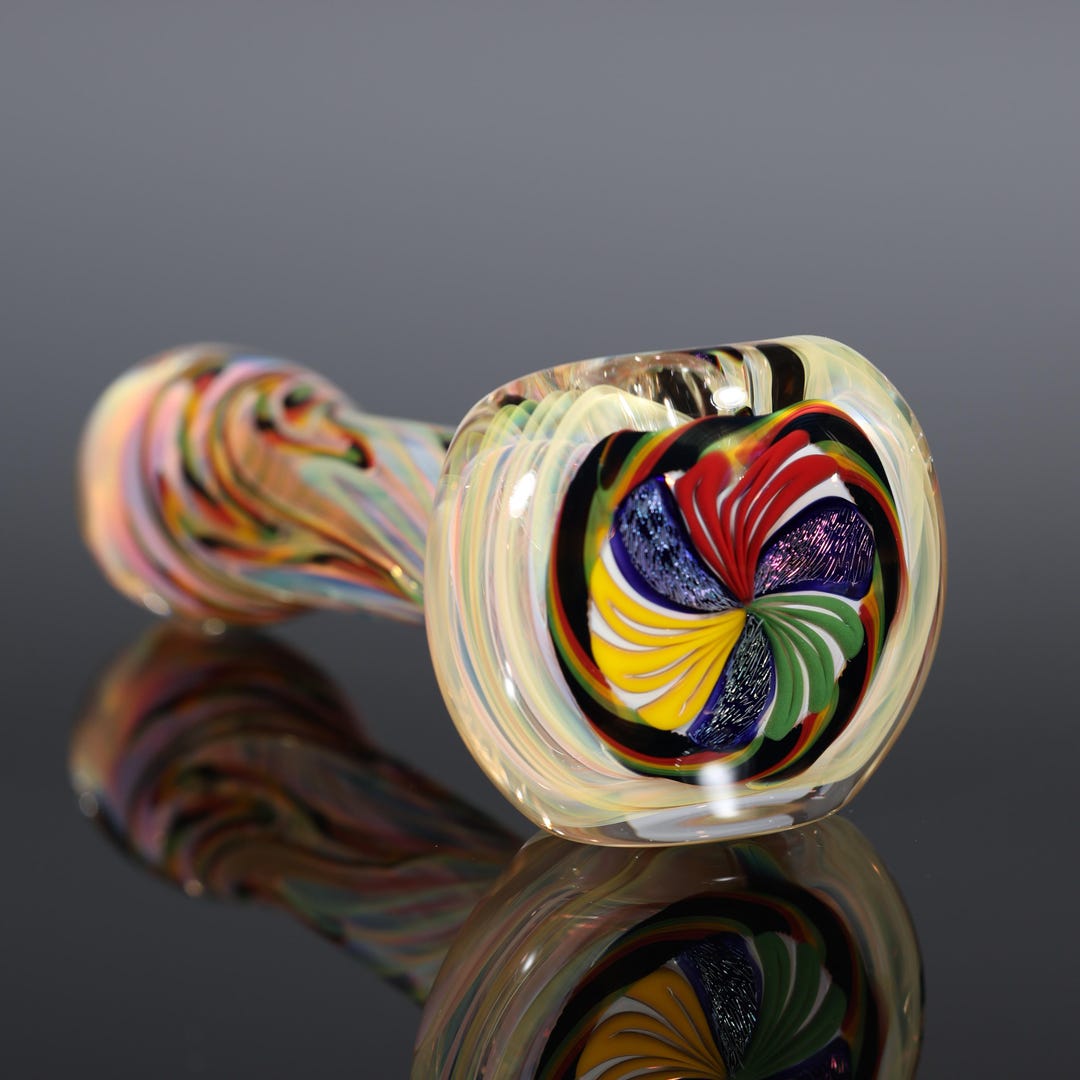 Thick Inside-out Color-changing Glass Pipe With Dichroic Sparkle - Etsy