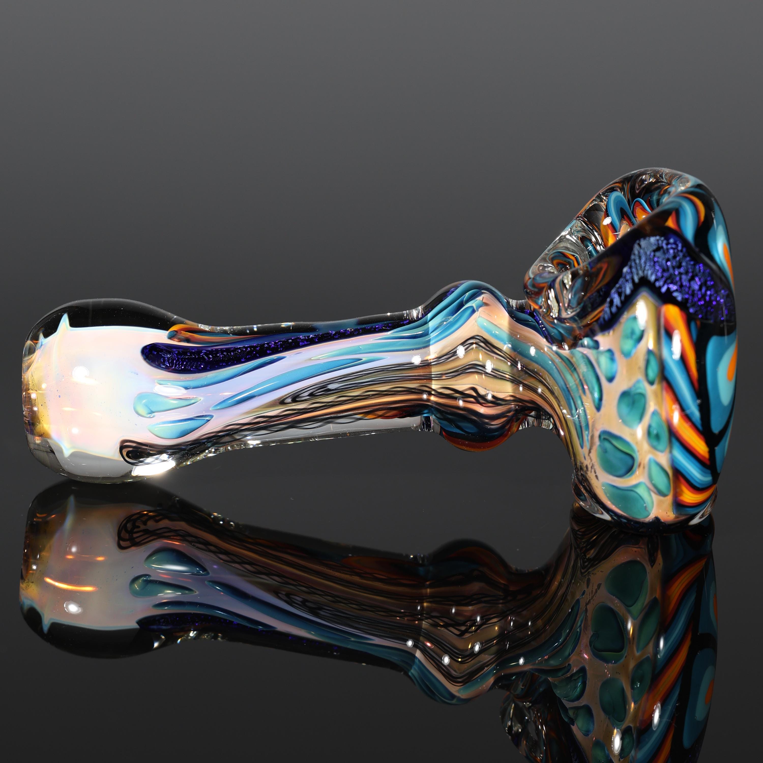 Extra Thick Inside-out Color-changing Glass Pipe –dichroic Sparkle ...