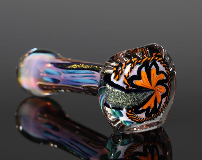 Thick Inside-out Color-changing Glass Pipe With Dichroic Sparkle - Etsy
