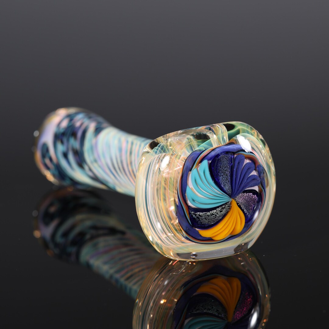 Thick Dichroic Sparkle-out Color-changing Glass Pipe - Etsy