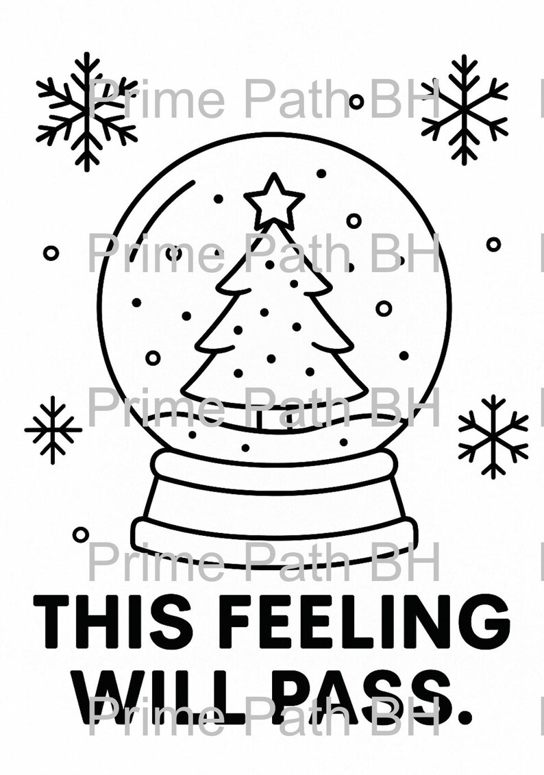 Christmas Coping Skills Coloring Pages (digital Download) - Etsy