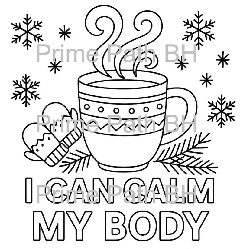 Christmas Coping Skills Coloring Pages (digital Download) - Etsy
