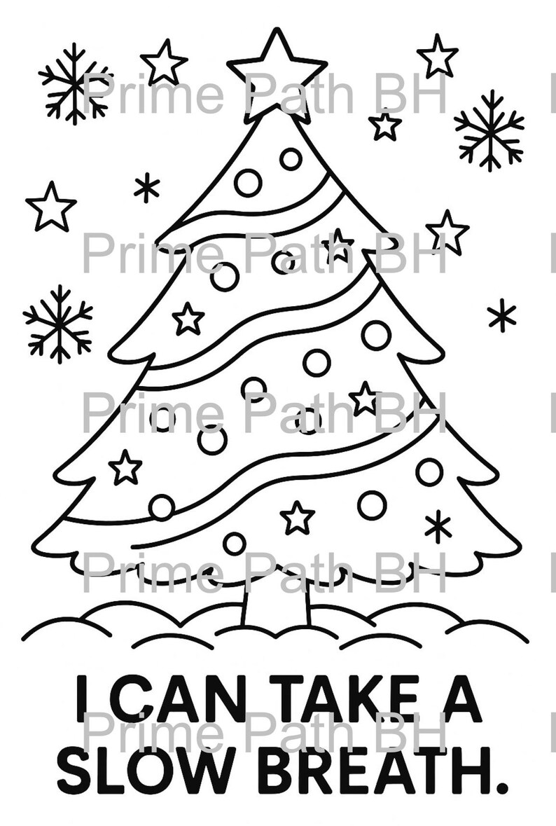 Christmas Coping Skills Coloring Pages (digital Download) - Etsy
