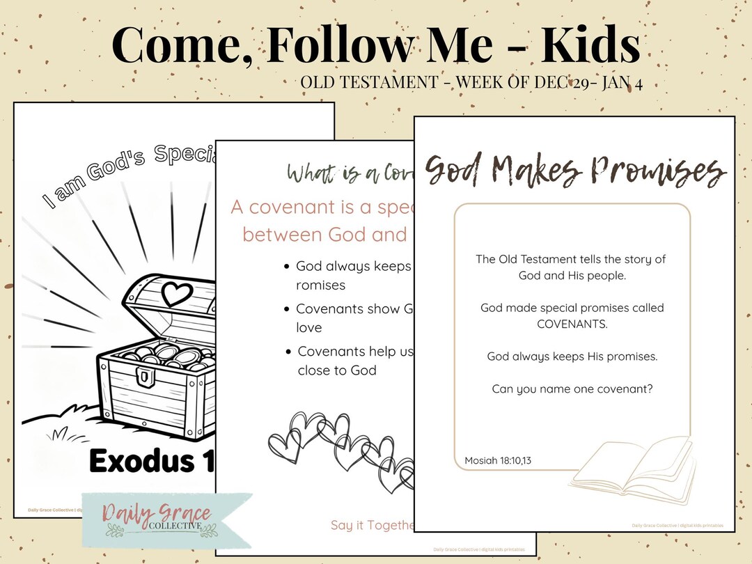 Come Follow Me for Kids | LDS Printable Activites & Coloring Pages ...