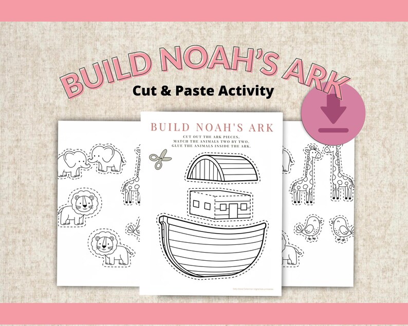 Noah's Ark Kids Activity Pack | Come Follow Me, Ages 3-7 (digital ...