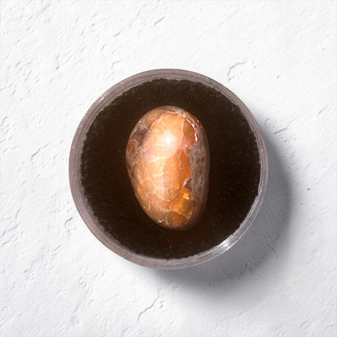 Rare Purple Flash Mexican Cantera Opal Cabochon – Natural Matrix Fire ...