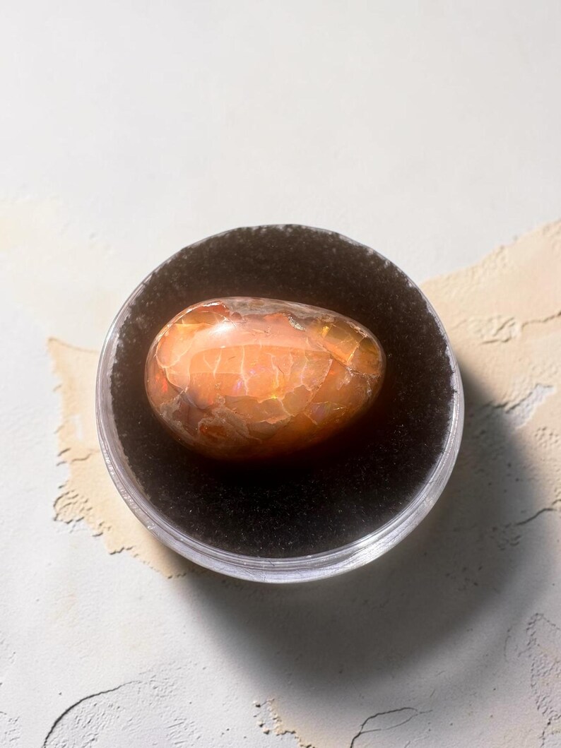 Rare Purple Flash Mexican Cantera Opal Cabochon – Natural Matrix Fire ...