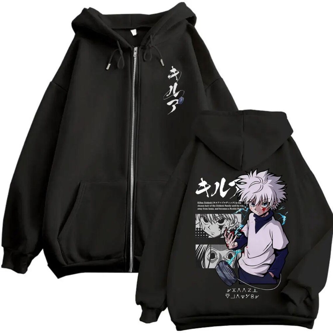 Hunter X Hunter Killua Zoldyck T-shirt, Sweatshirt & Zip up Hoodie ...
