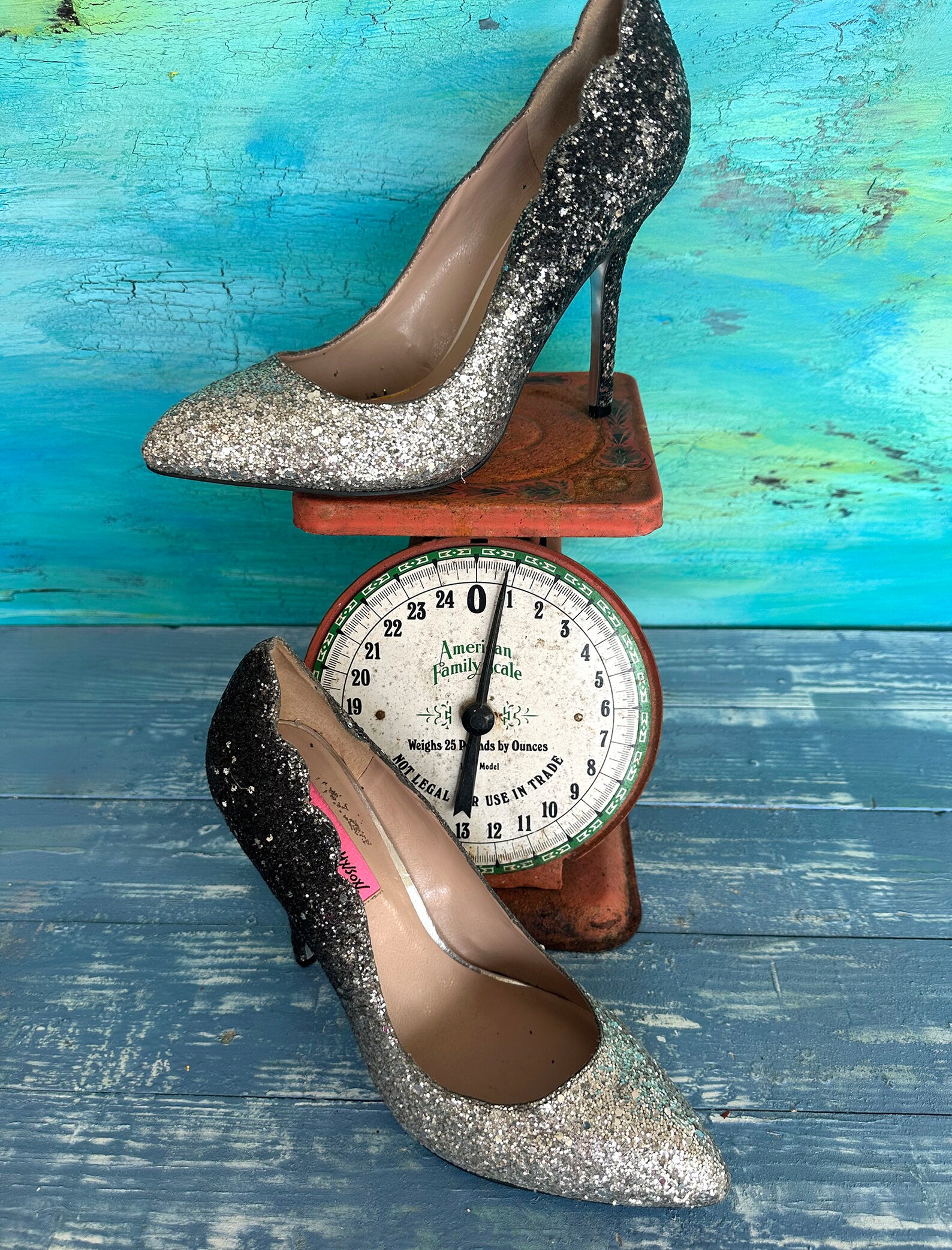 Black Silver Betsey Johnson Sparkle Dress Shoes Pumps Size 9 - Etsy