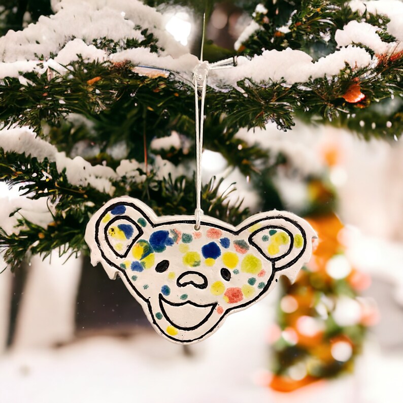 Grateful Dead Dancing Bear Ceramic Ornaments, Christmas Ornaments ...