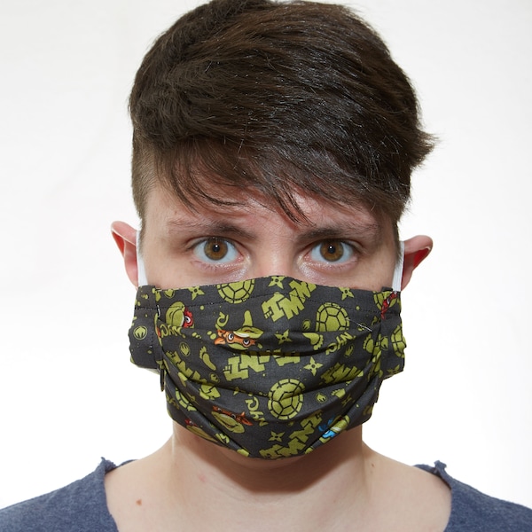 Teenage Mutant Ninja Turtle Face Mask - Etsy
