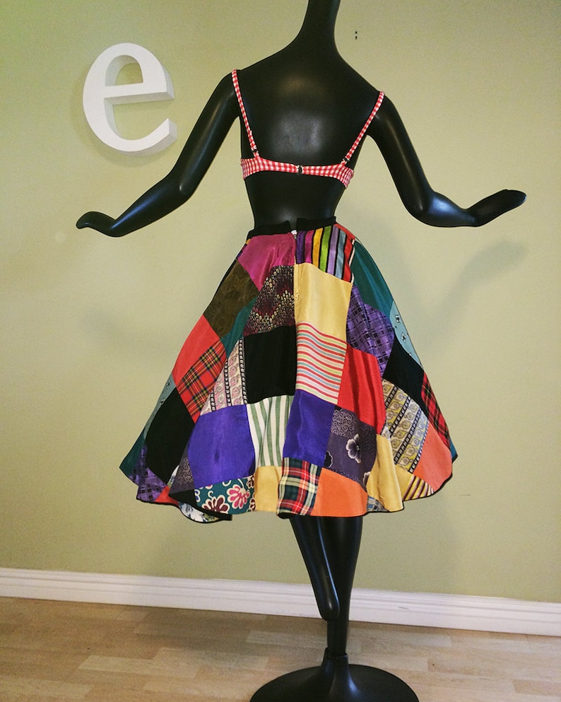 Vintage 1950s Circle Skirt Rockabilly Hillbilly Swing Dance Pinup ...