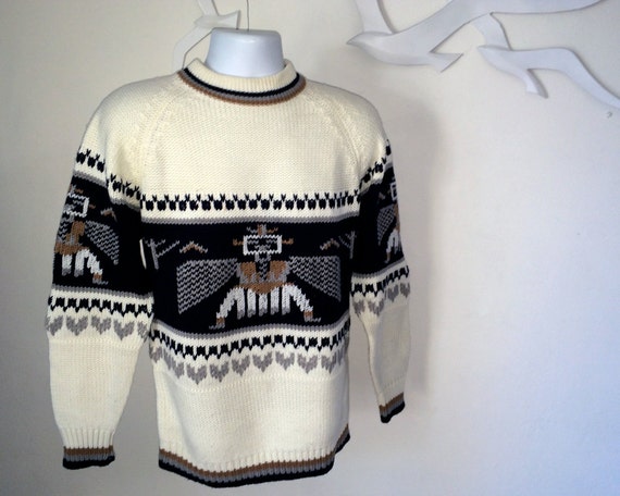 THUNDERBIRD Men's Unisex Vintage 70s Southwestern Sweater | Etsy