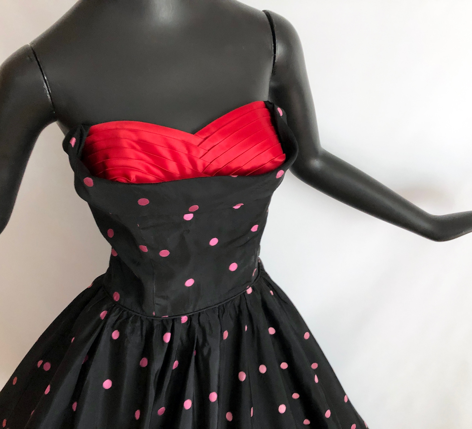 Polka Dot Rockabilly Dress | Vintage 50s Pin up Bombshell Prom Party ...