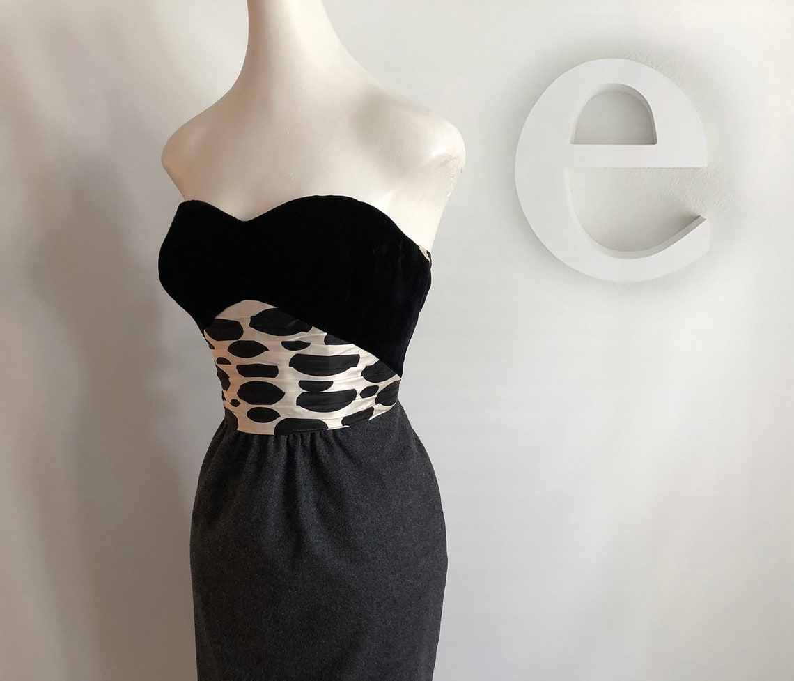 80s Rockabilly Wiggle Dress 1980s Prom Sexy Bombshell | Etsy