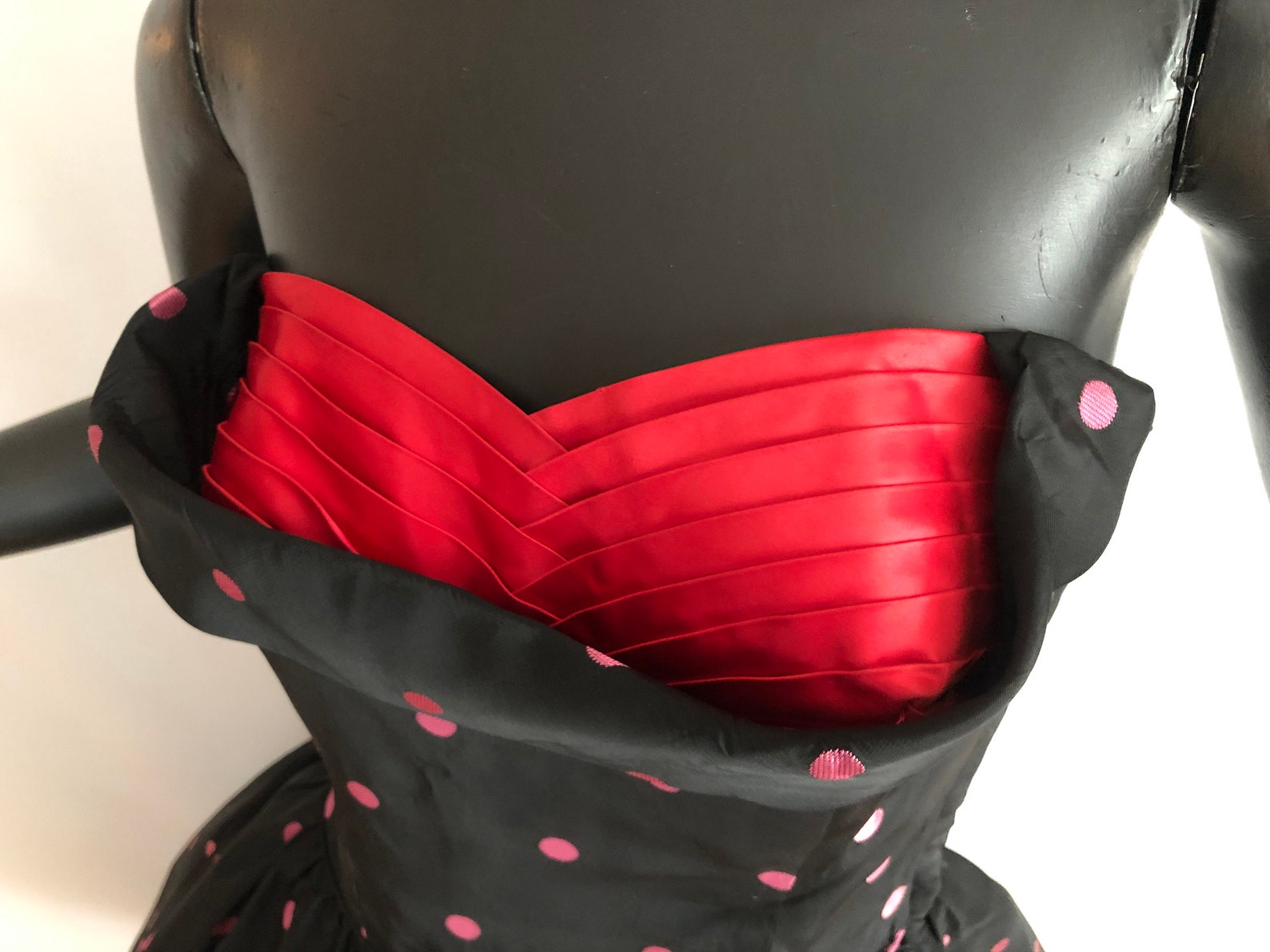 Polka Dot Rockabilly Dress | Vintage 50s Pin up Bombshell Prom Party ...