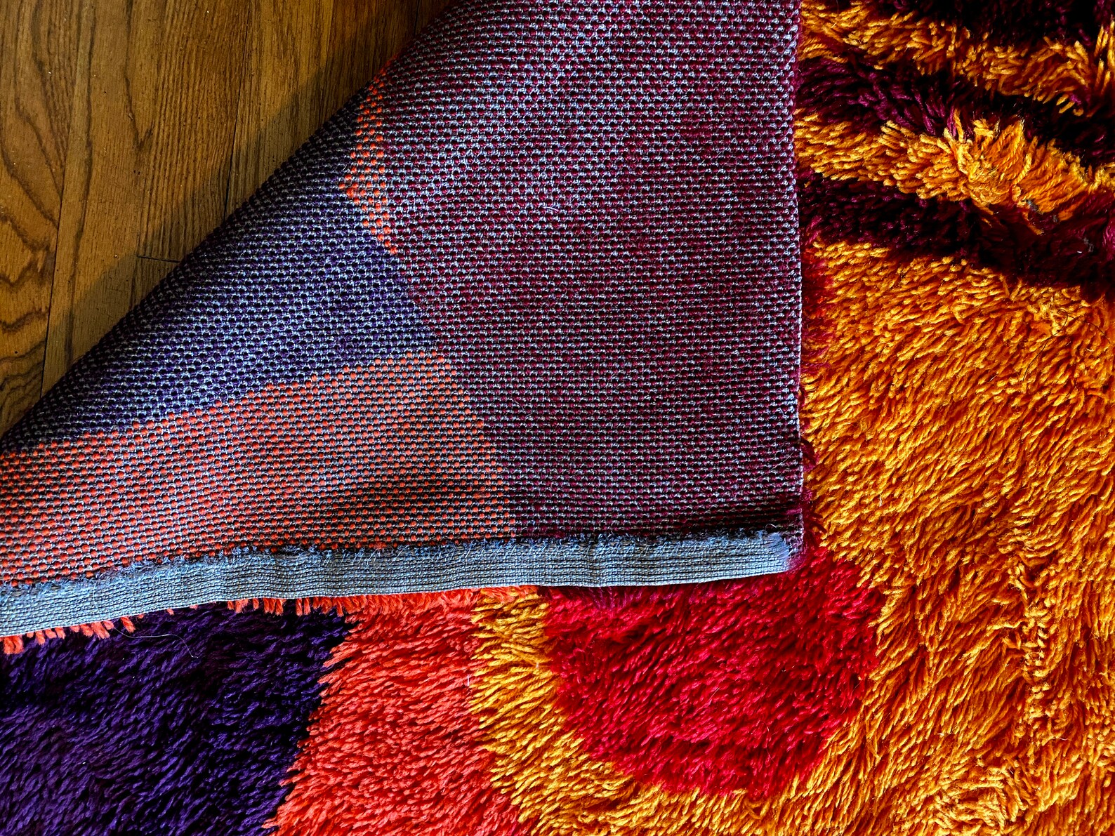 Large Vintage 70 Shag Rug Living Room 78 X 53 - Etsy