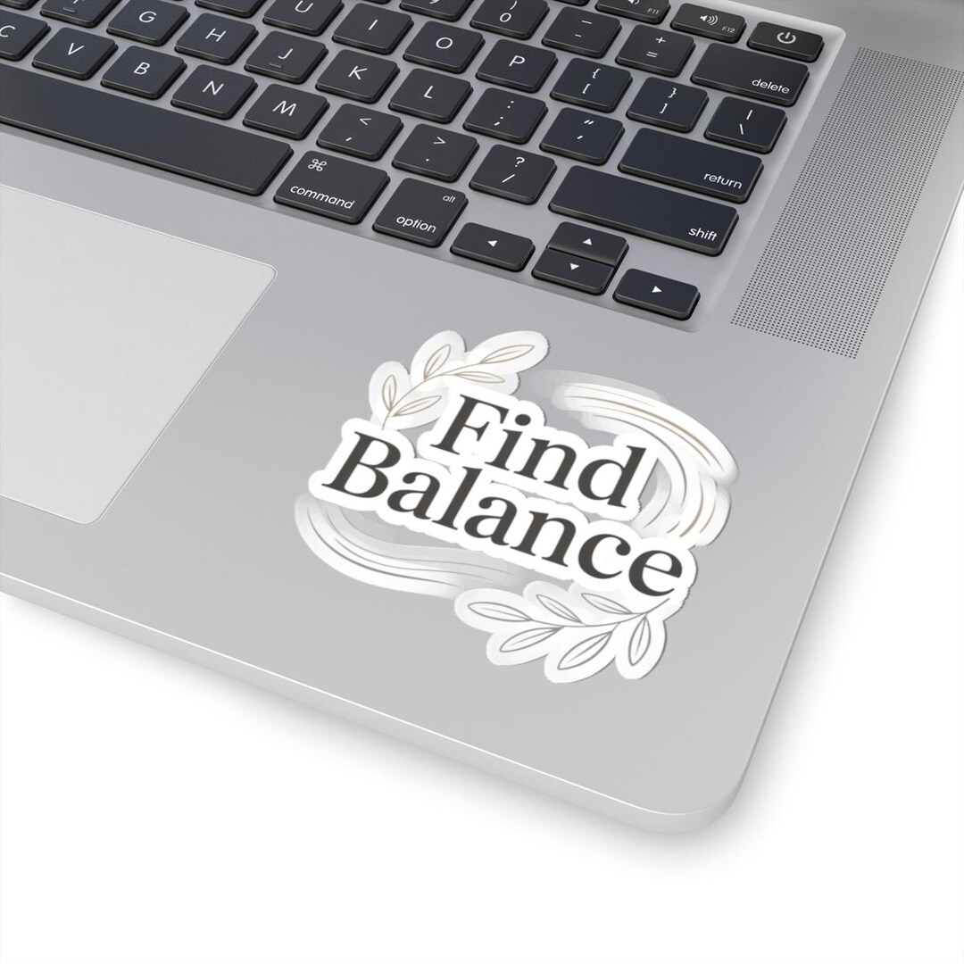 Find Balance Sticker | Gentle Rebellion, Rest Allowed, Minimal Type - Etsy