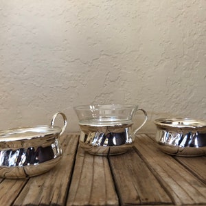 Set of 3 Vintage Silverplate Cups - Etsy