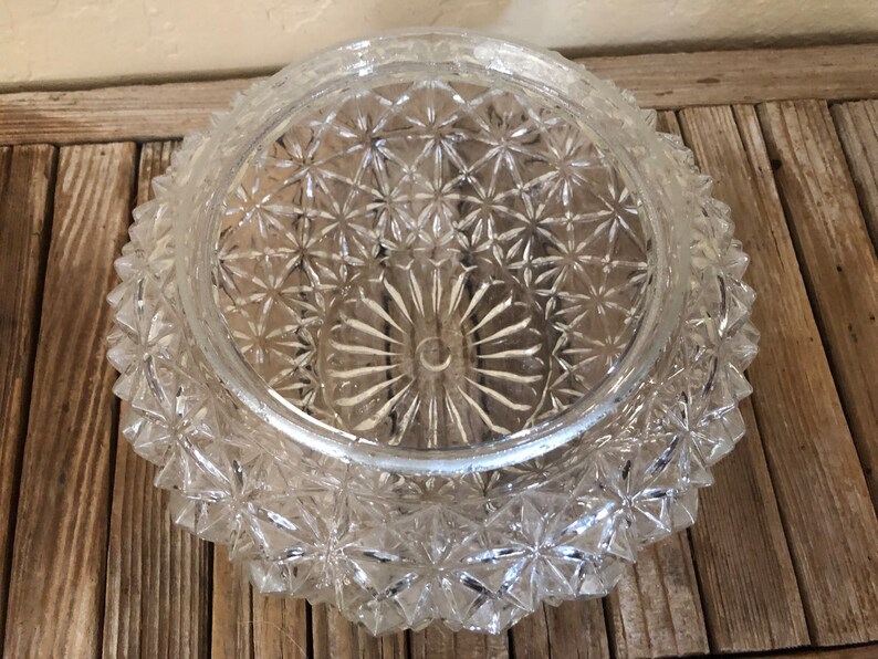 Hollywood Regency Star Cut Glass Pendant Glass Shade - Etsy