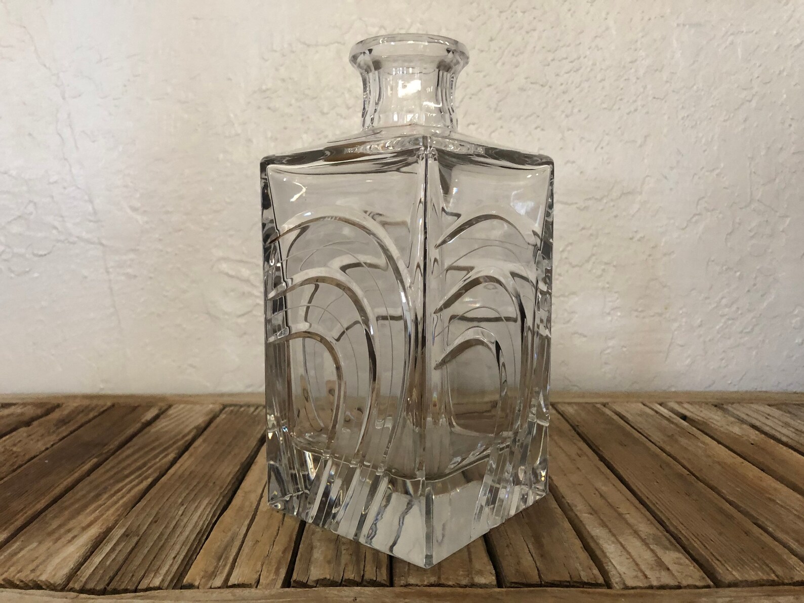 Vintage Full Lead Crystal Handmade Glass Liquor Decanter - Etsy