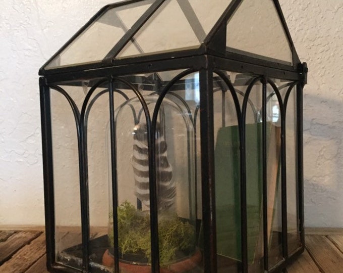 Vintage Black Metal Gothic Terrarium - Etsy