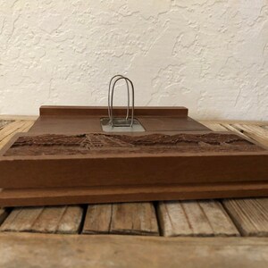 Vintage Walnut Lasercraft Laser Engraved Galleon Ship Wood Letter ...