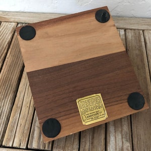 Vintage Walnut Lasercraft Laser Engraved Galleon Ship Wood Letter ...