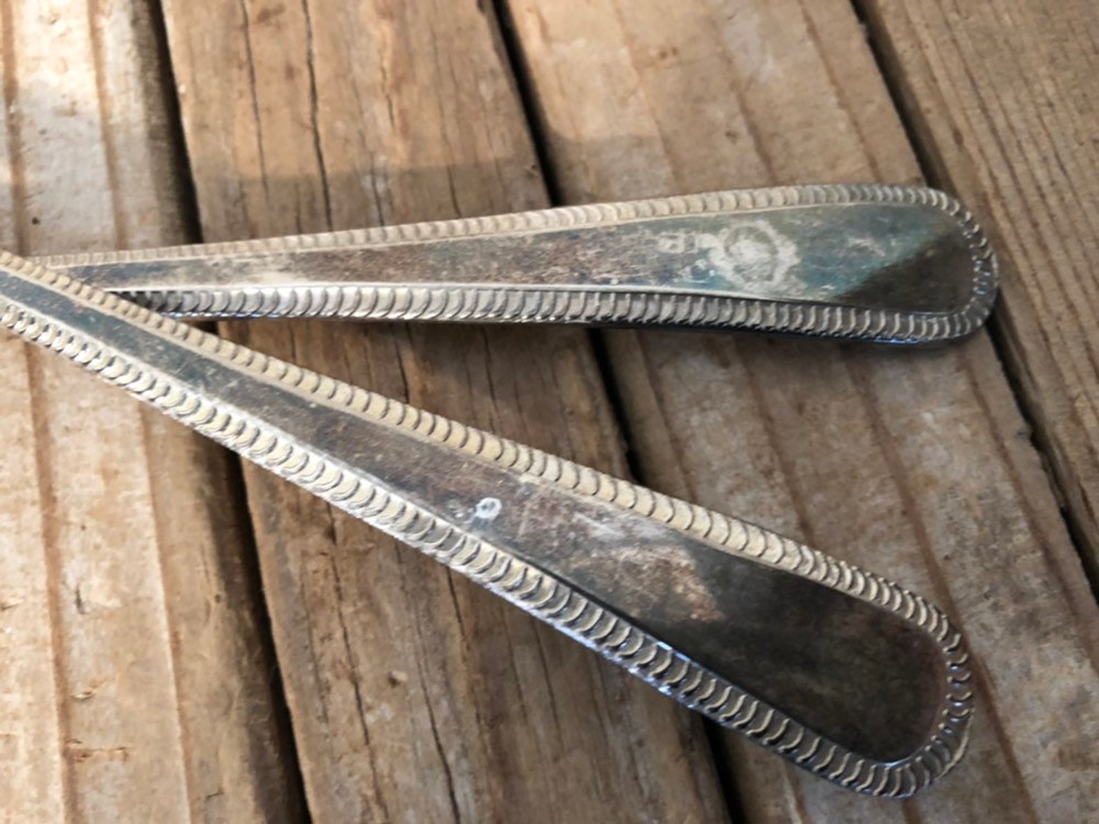 Set of Brama English E.P on Zinc Spoon and Fork Silver Serving | Etsy