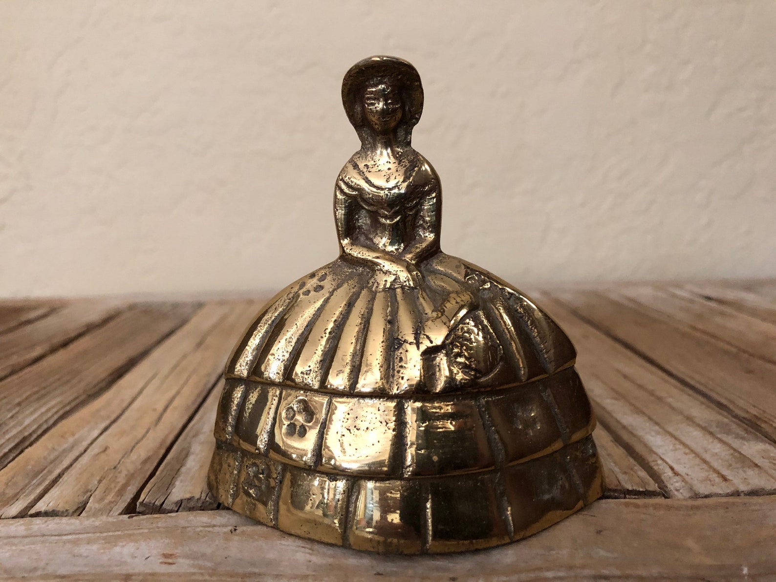 Vintage Brass Lady Bell Made in India - Etsy