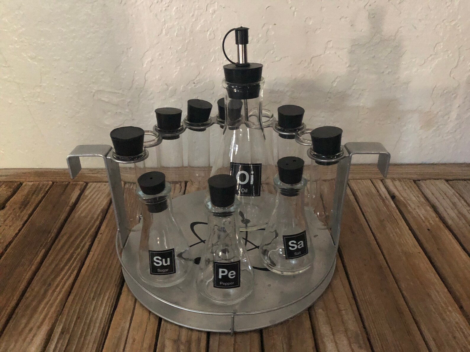 Mid Century Atomic Periodic Table Glass Oil Bottles Test Tubes - Etsy