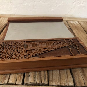 Vintage Walnut Lasercraft Laser Engraved Wood Letter Storage - Etsy