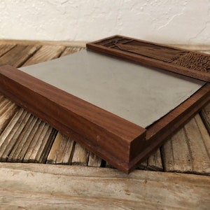 Vintage Walnut Lasercraft Laser Engraved Wood Letter Storage - Etsy