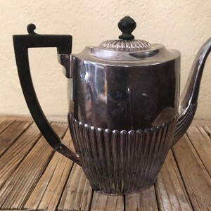 Antique English EPBM Lidded Silver Teapot Art Deco Made in England - Etsy