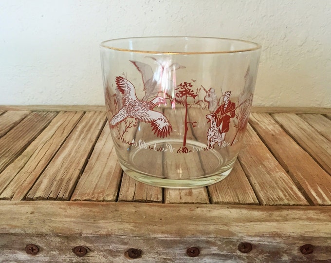 Hazel Atlas Ice Bucket Hunting Scene - Etsy