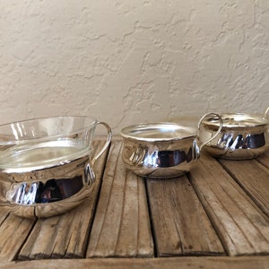 Set of 3 Vintage Silverplate Cups - Etsy