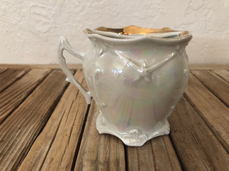 Antique Iridescent White and Gold Victorian Toothbrush Shaving - Etsy