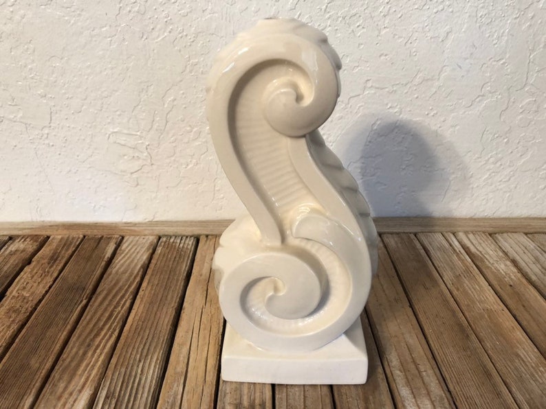 Mid Century Ivory Lamp Base California Pottery | Etsy