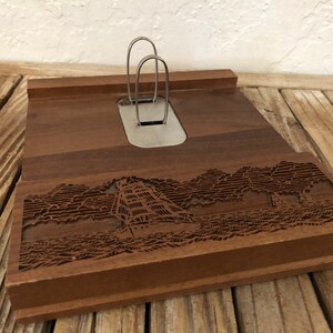 Vintage Walnut Lasercraft Laser Engraved Galleon Ship Wood Letter ...