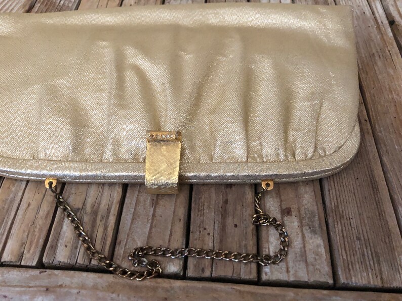 Vintage After Five Gold Clutch Purse - Etsy