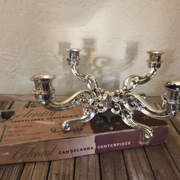 Silver Candelabra - Etsy