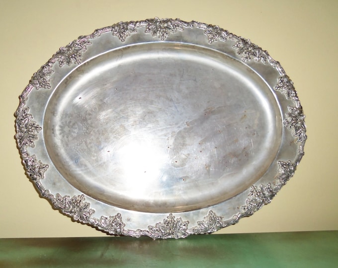 Vintage Silver Tray - Etsy